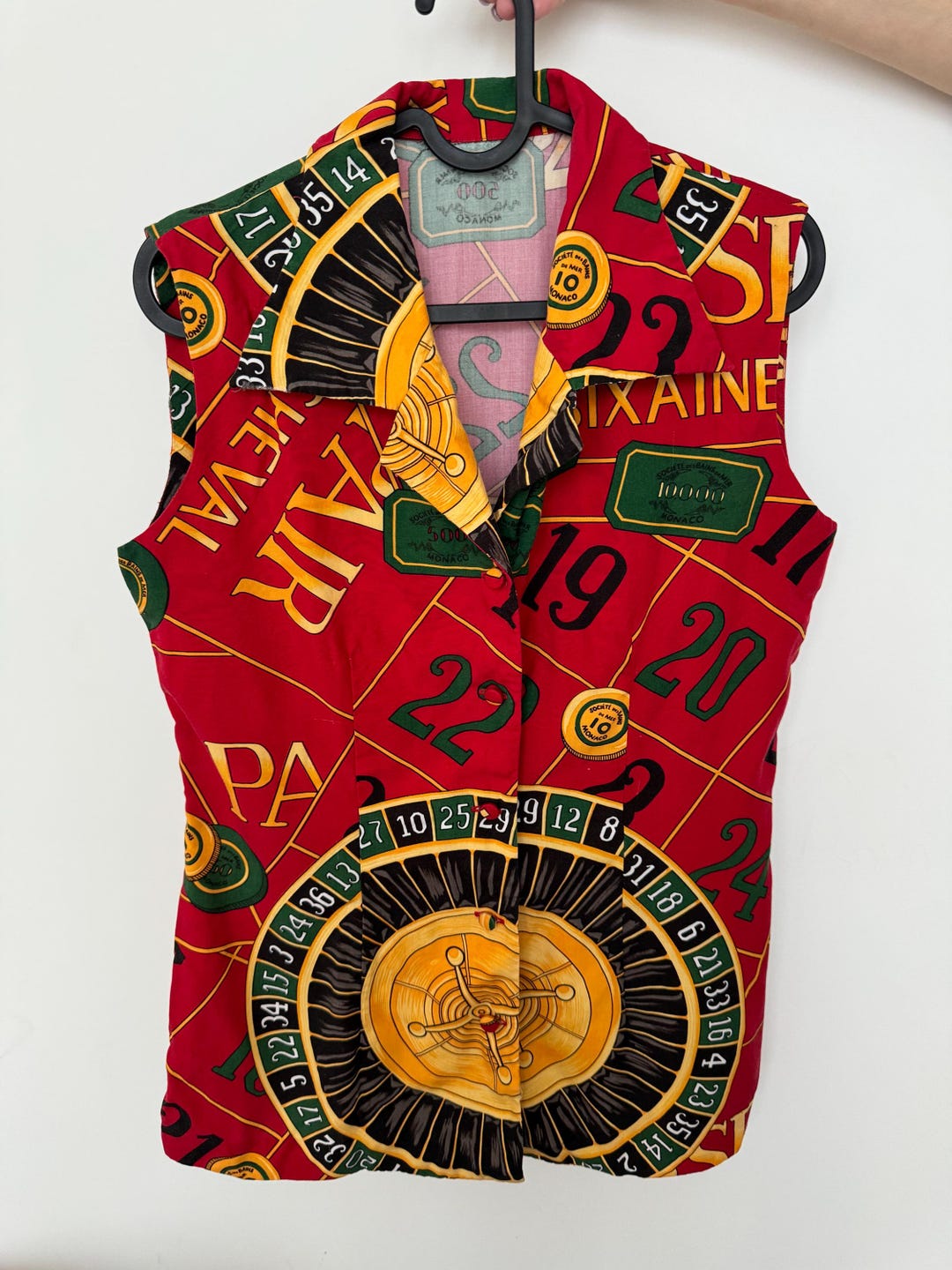 Polo Ralph Lauren Limited Edition Casino Shirt Vest Monaco 1990 Size M ...
