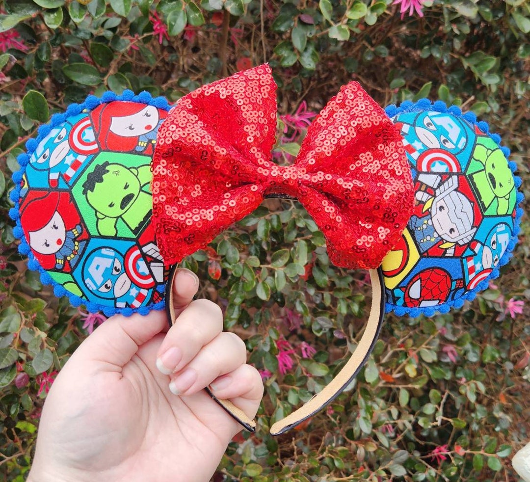 Marvel Avengers Mickey Mouse Ears, Hulk, Black Widow, Captain American ...