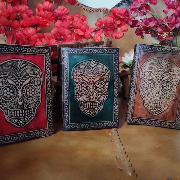 Skull Journal Note - Etsy