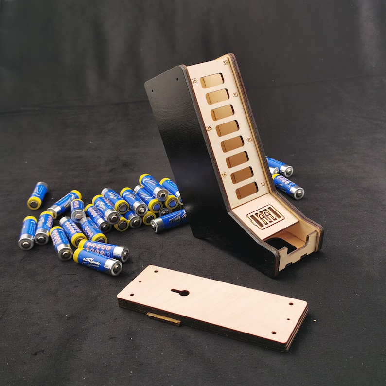 Battery Holder for AA Cylinders. 40pcs. Battery Storage on the Wall. It ...