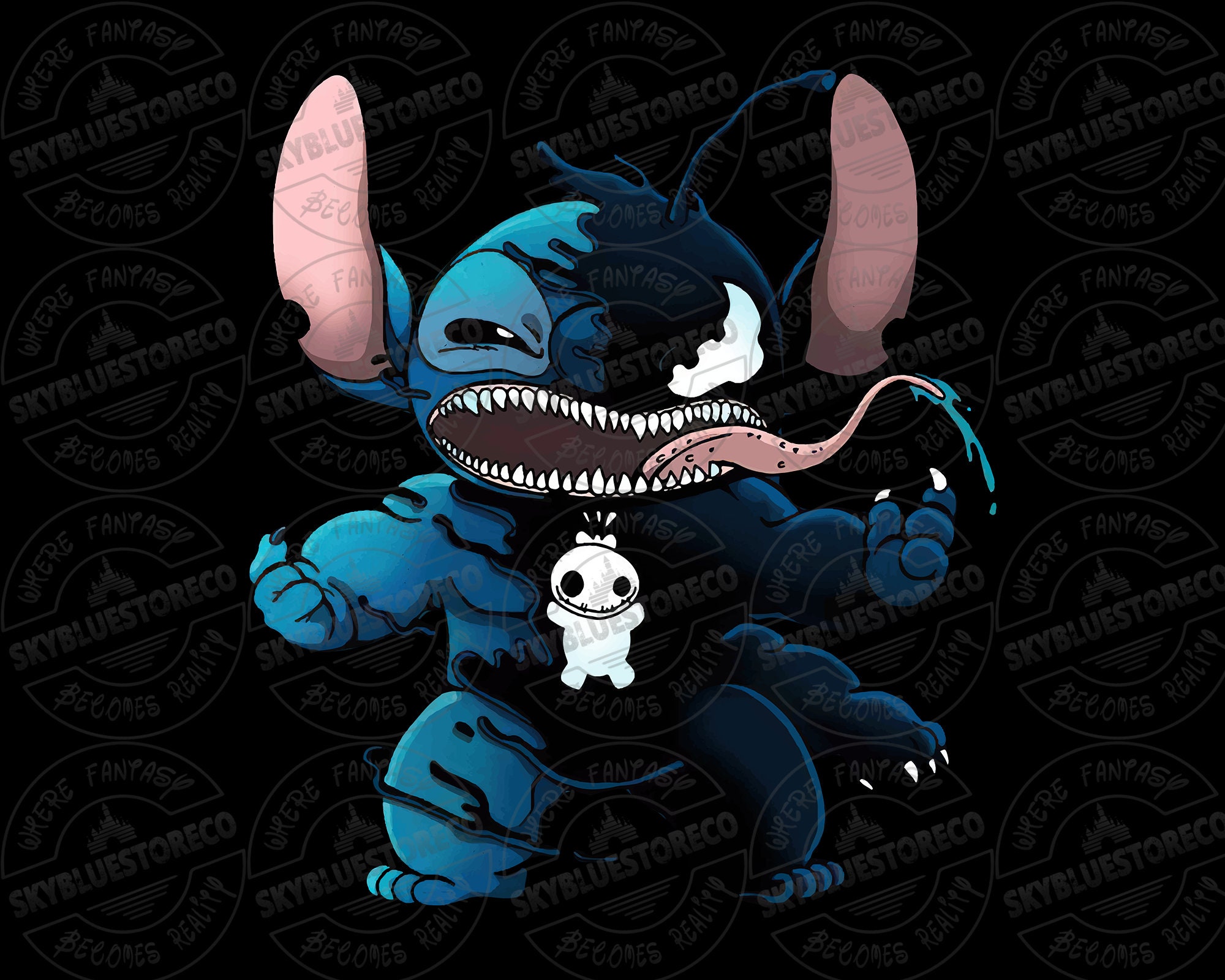 Stitch Png Horror Stitch Png Disney Character Png Disney | Etsy