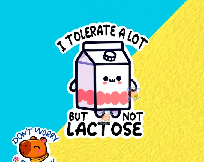 Dont Tolerate Lactose Laptop Stickers, Funny Stickers, Sarcasm Laptop ...