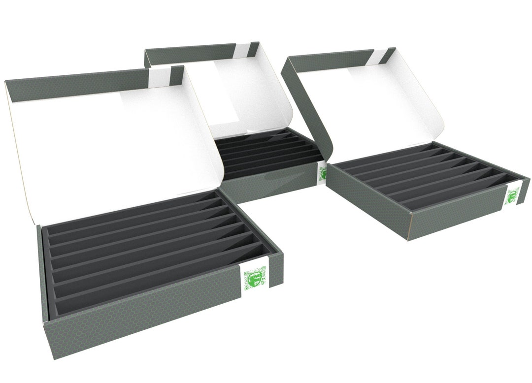 3 Pcs. Value Pack Feldherr Storage Box 7 Slots for TT Gauge - Vertical ...