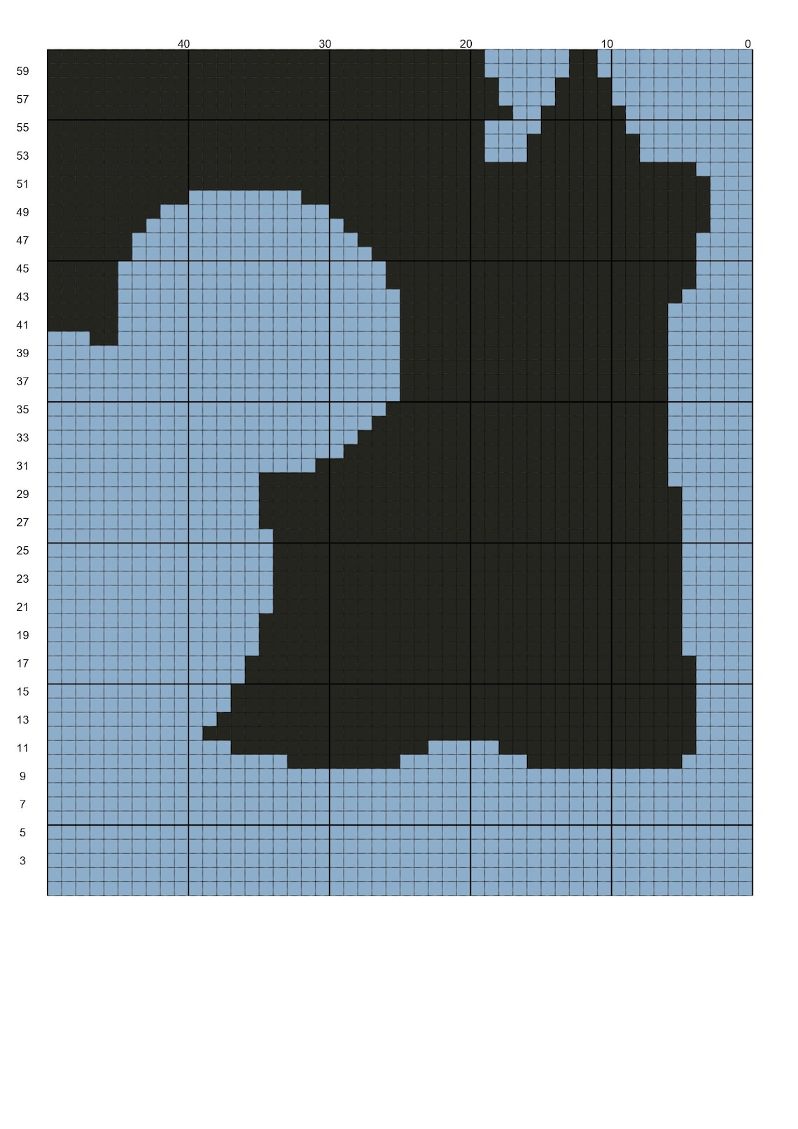 Crochet Pattern C2C Castle, Corner to Corner Crochet, C2c, Pixel ...