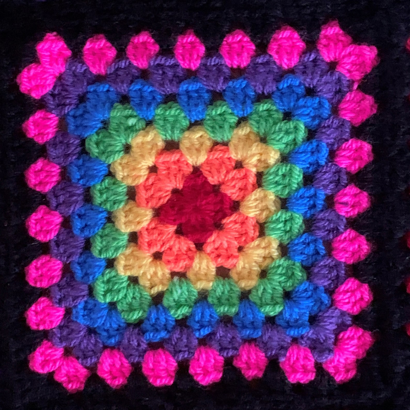 Crochet Pattern Diagonal Granny Square Blanket, Granny Squares, Granny ...