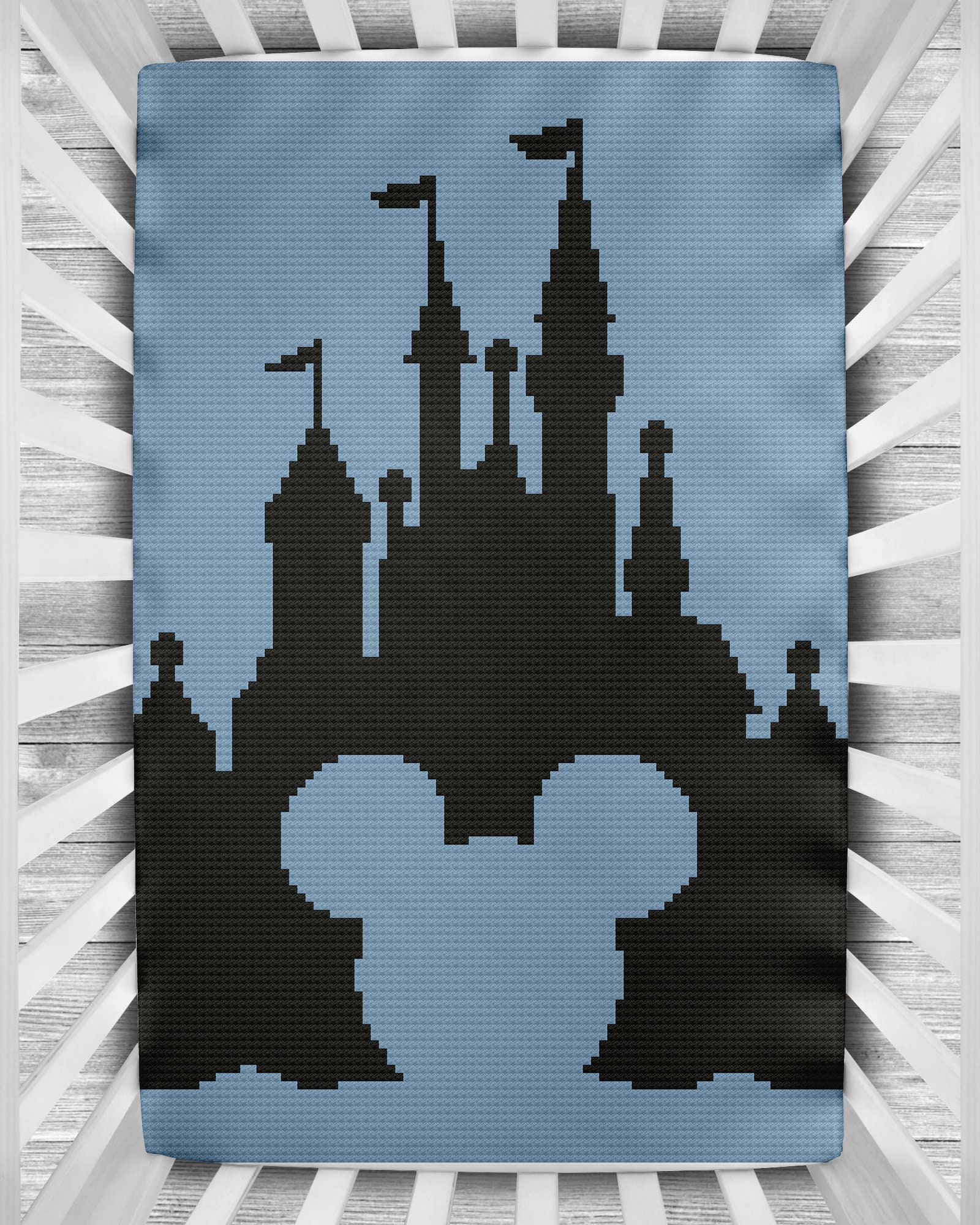 Crochet Pattern C2C Castle Corner to Corner Crochet C2c - Etsy