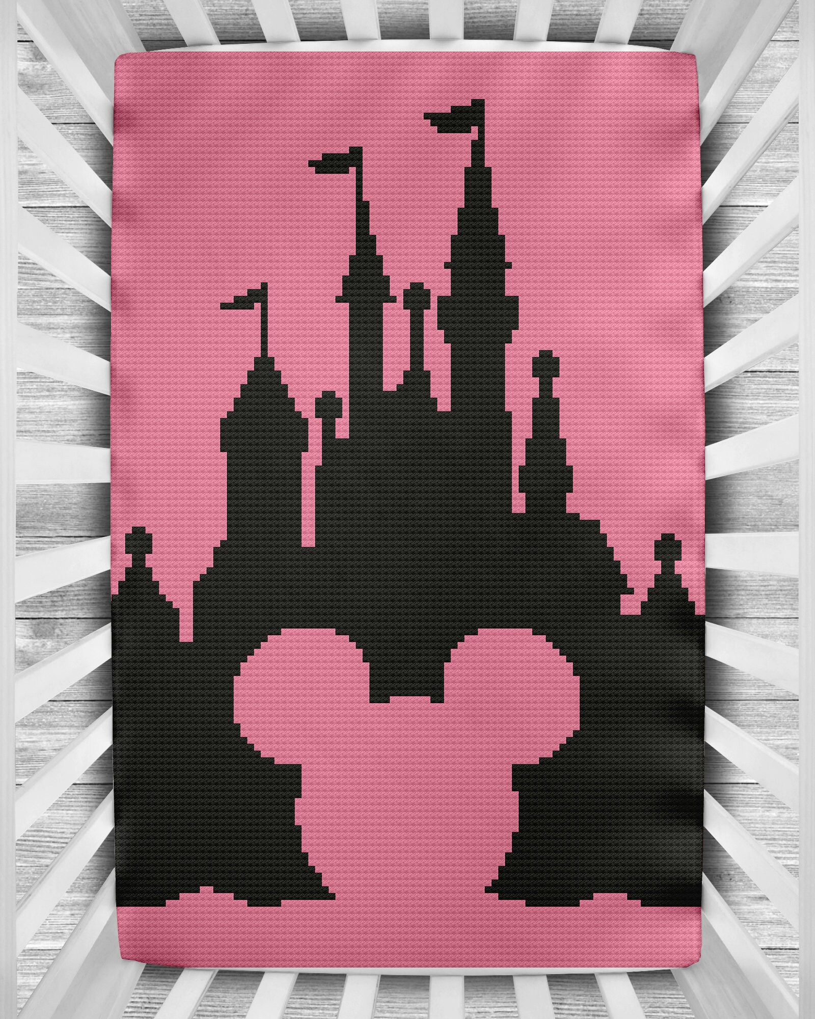 Crochet Pattern C2C Castle Corner to Corner Crochet C2c - Etsy