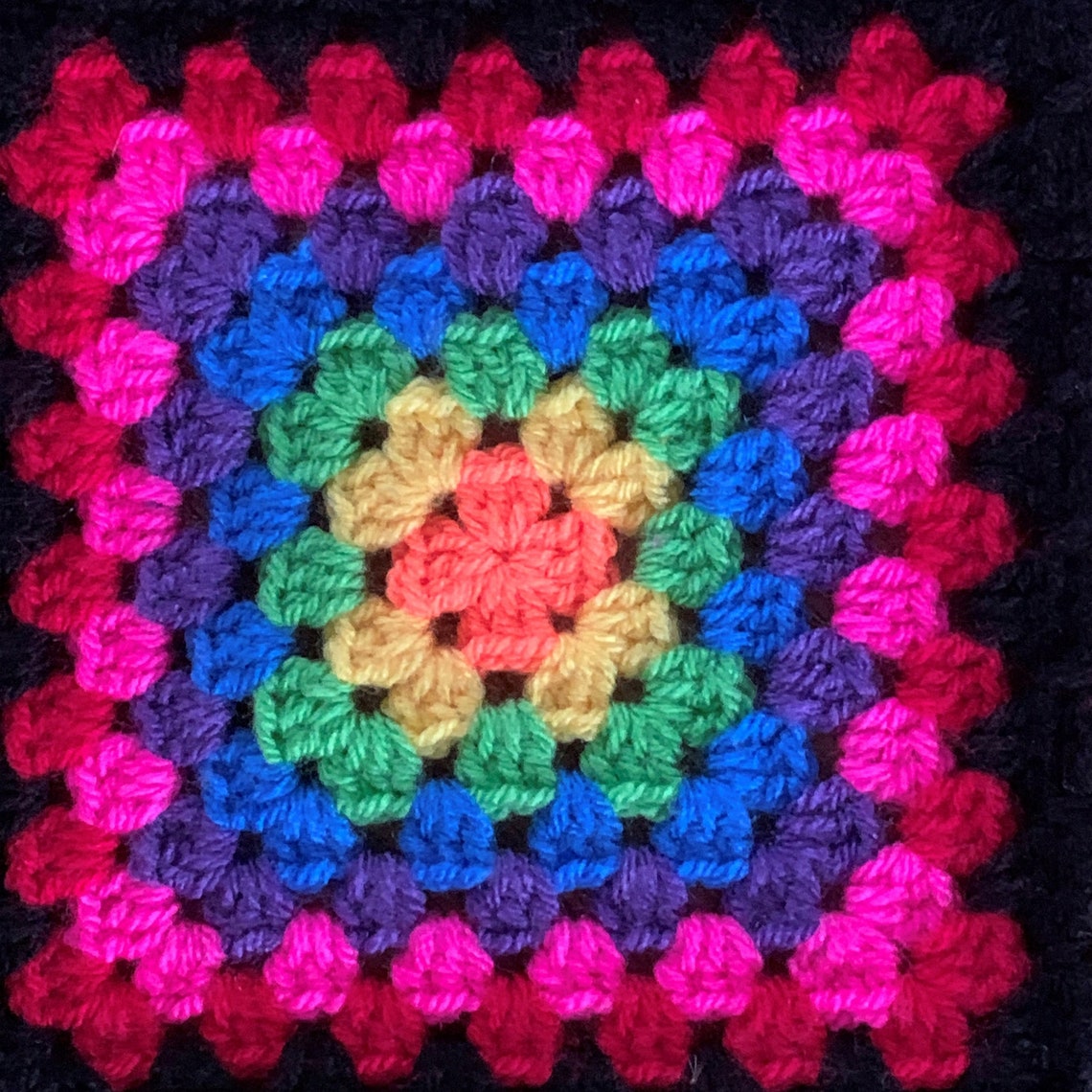 Crochet Pattern Diagonal Granny Square Blanket, Granny Squares, Granny ...