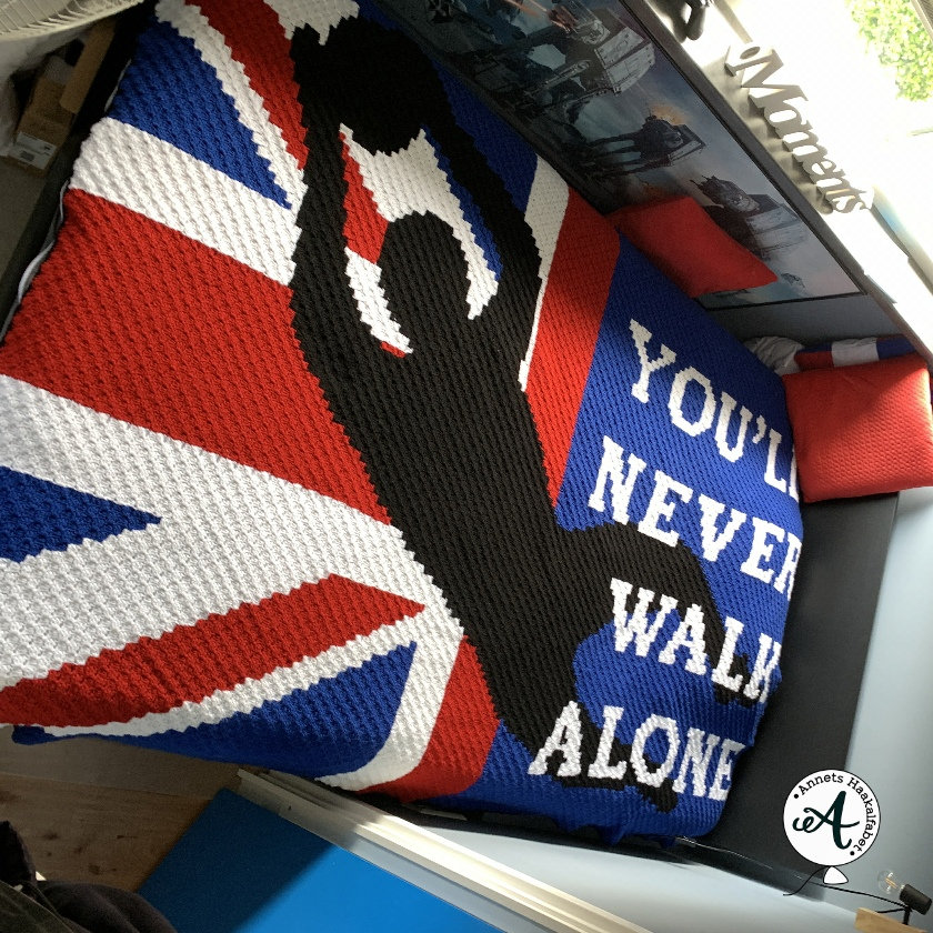Crochet Pattern C2c Soccer Afghan, Liverpool, You'll Never Walk Alone ...