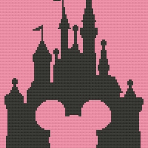 Crochet Pattern C2C Castle, Corner to Corner Crochet, C2c, Pixel ...