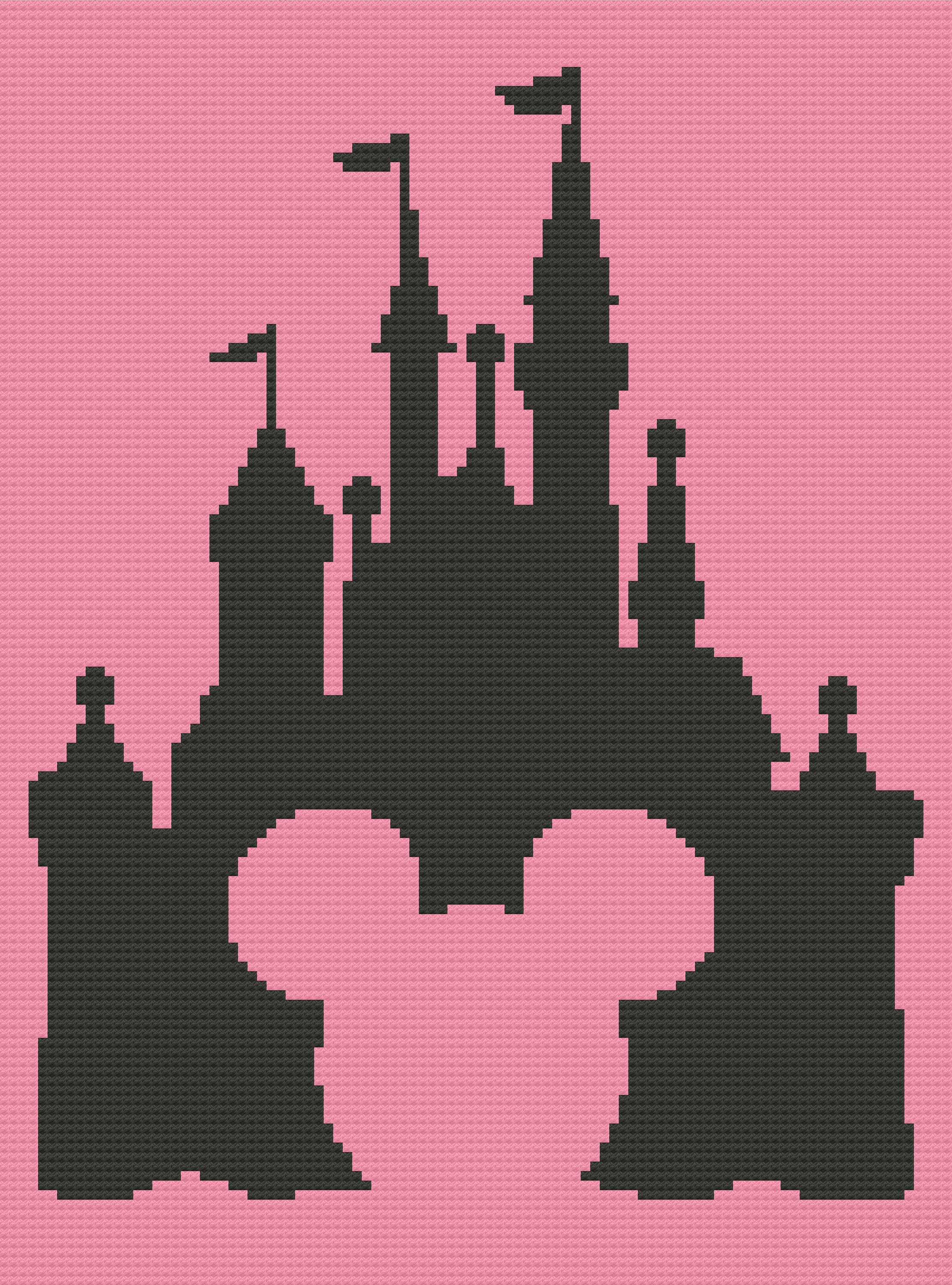 Crochet Pattern C2C Castle Corner to Corner Crochet C2c - Etsy