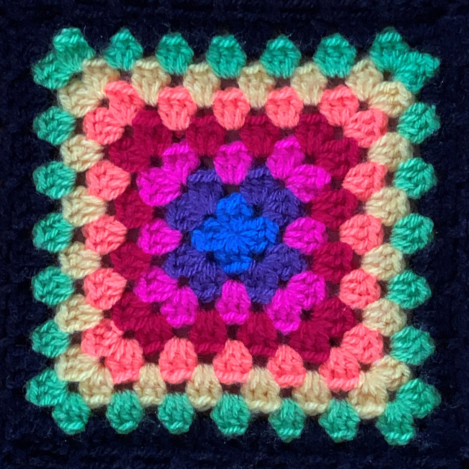 Crochet Pattern Diagonal Granny Square Blanket, Granny Squares, Granny ...