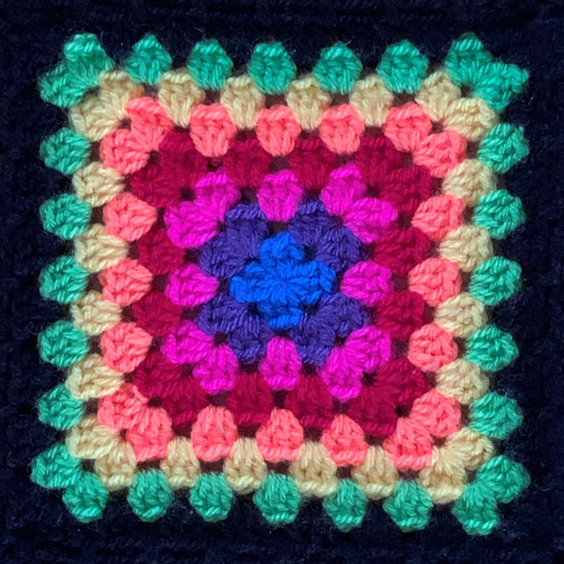 Crochet Pattern Diagonal Granny Square Blanket Granny | Etsy