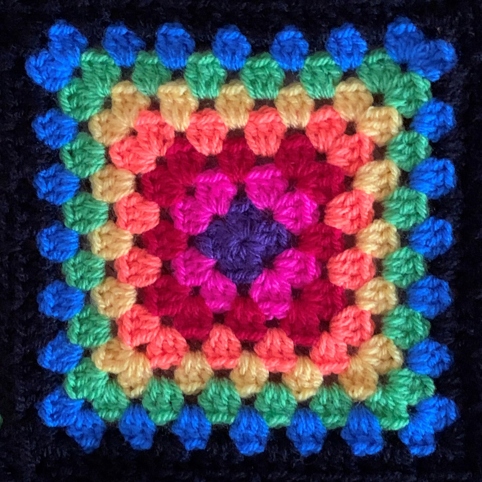 Crochet Pattern Diagonal Granny Square Blanket, Granny Squares, Granny ...