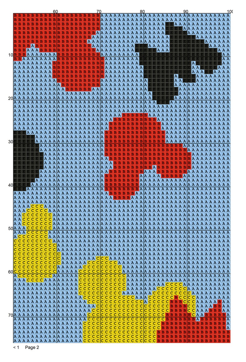 Crochet Pattern C2C Mouse Grapghan C2c Graphghan Pixel - Etsy