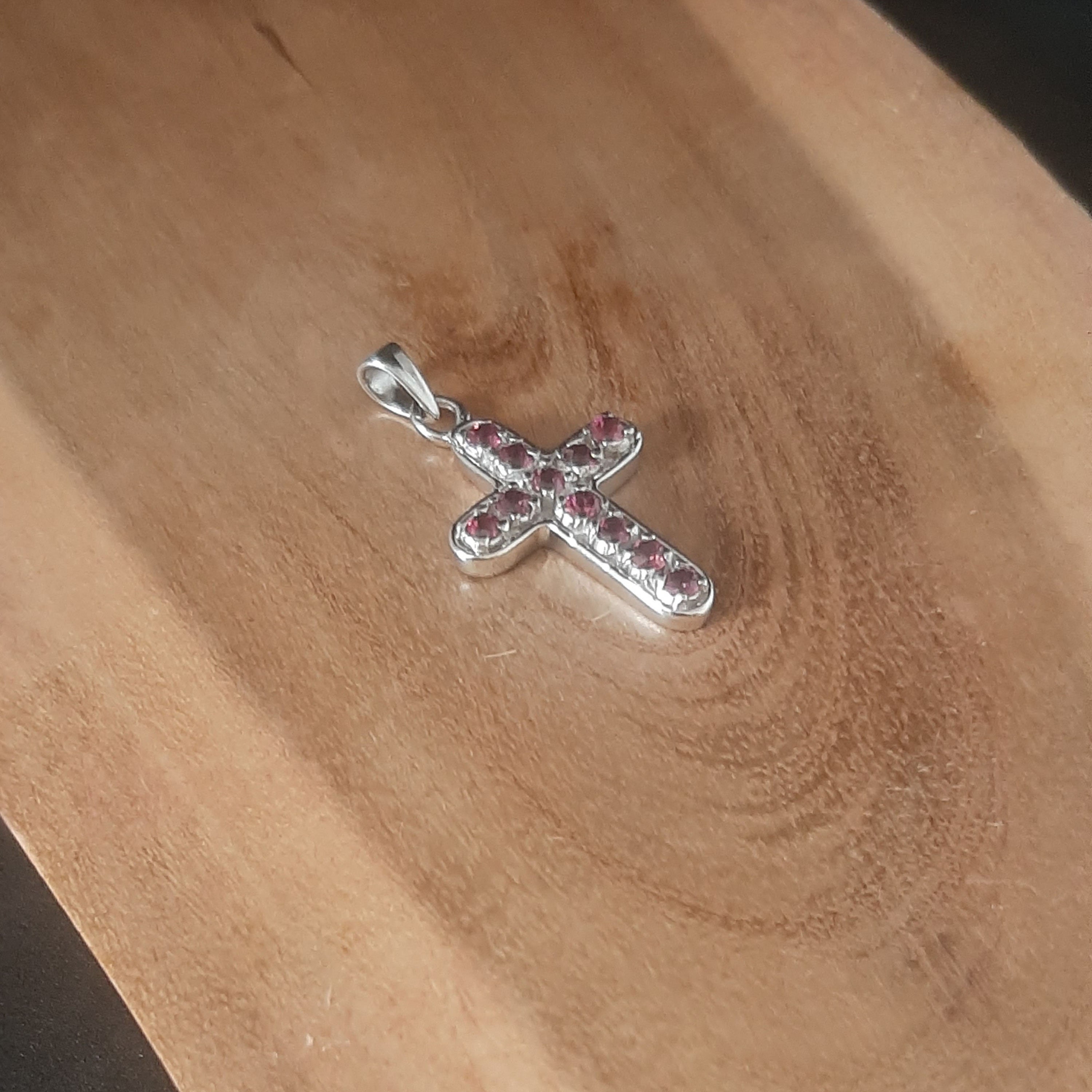 Cross Religious Pendant/gemstone Cross Shape Pendant/925 - Etsy UK