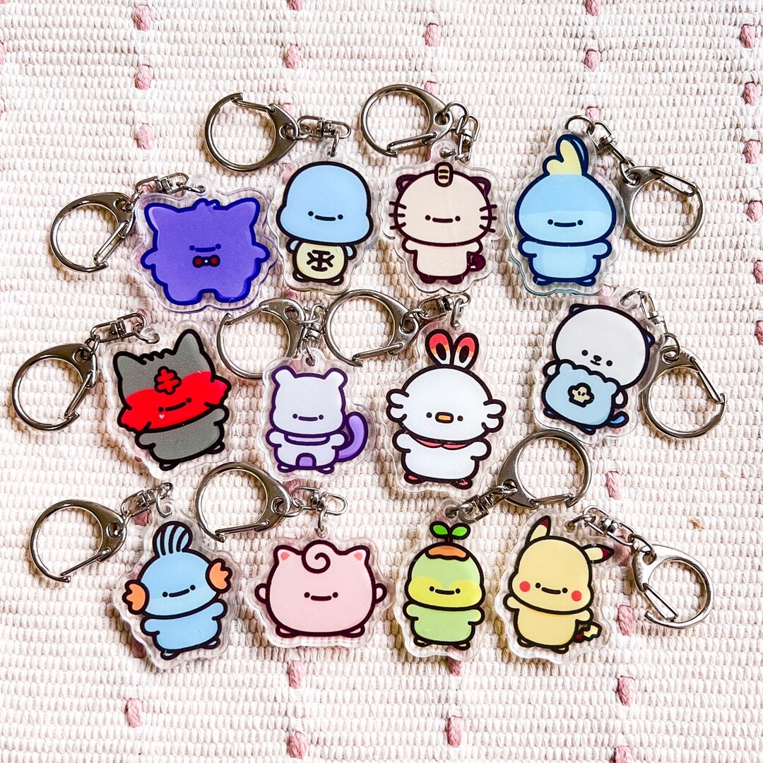 Pokemon Ditto Acrylic Keychain | Kawaii Keychain | Charms | Gift for ...