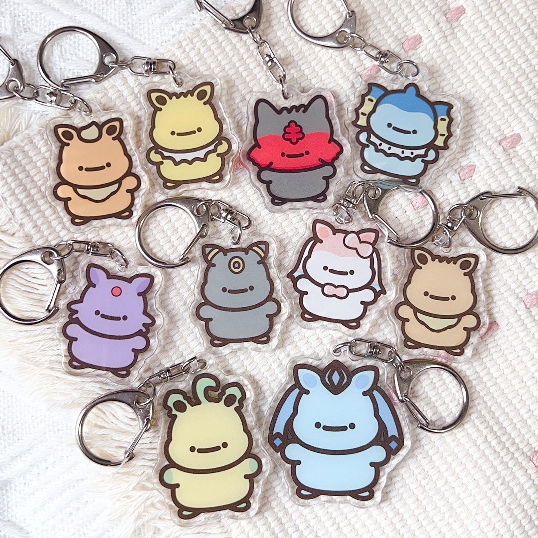 Eeveelution Eevee Ditto Acrylic Keychain Kawaii Keychain - Etsy