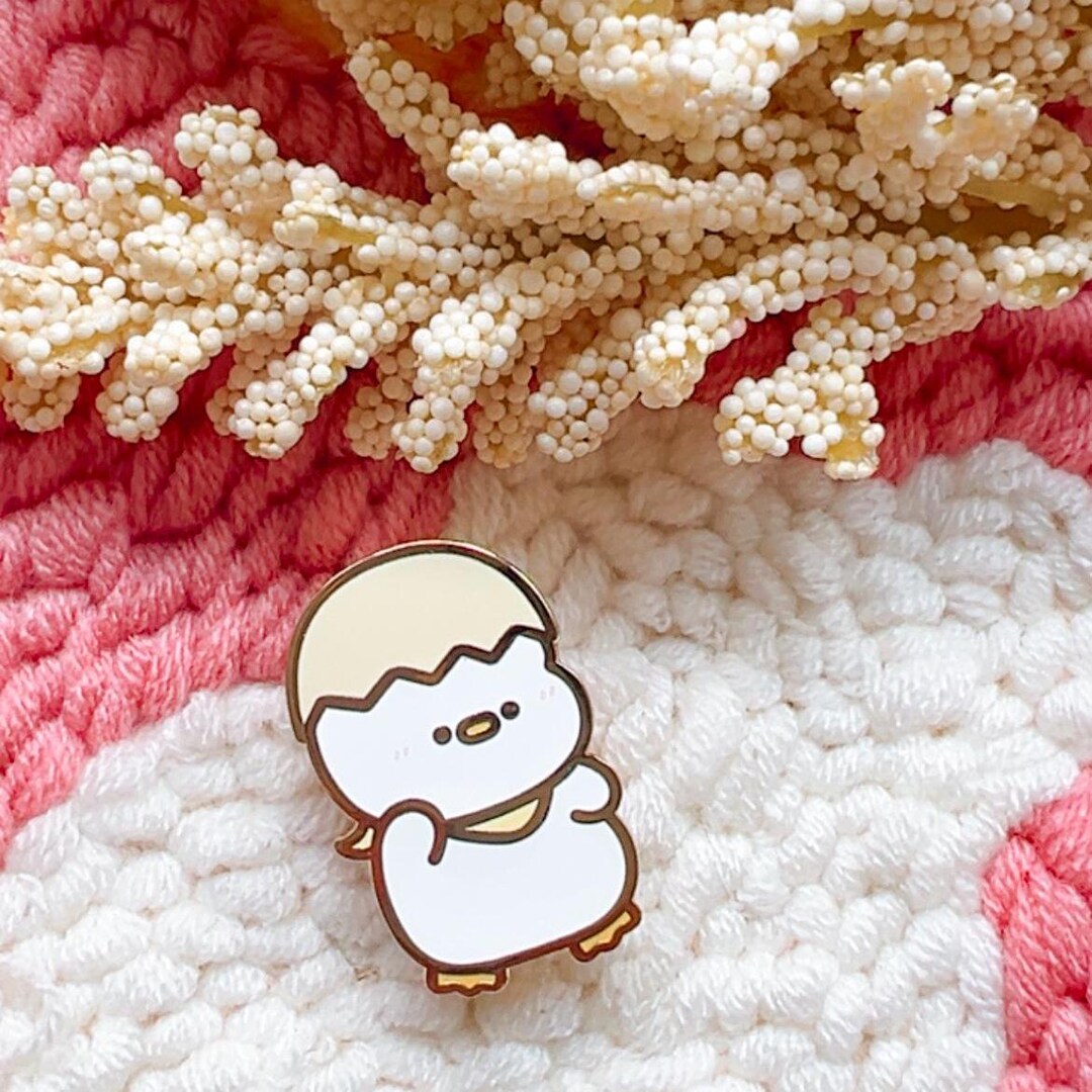 Egg Duck Enamel Pin | Kawaii Pins | Cartoon Animal Cute Pins | Hard ...