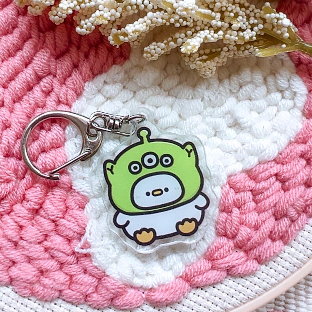 Alien Duck Acrylic Keychain | Kawaii Keychain | Charms | Gift for Her ...