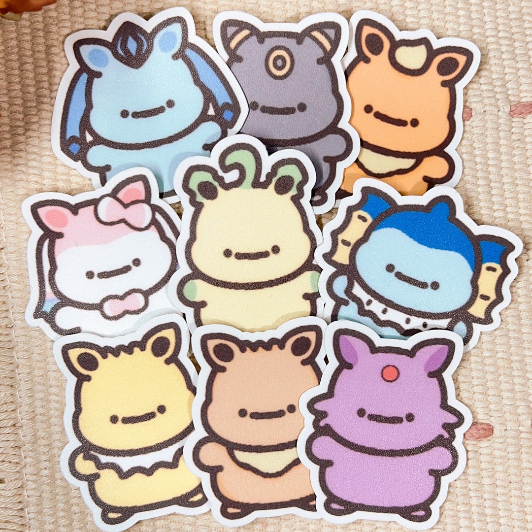 Eeveelution Chibi Diecut Waterproof Vinyl Stickers | Cute Unique ...