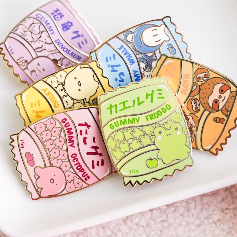 Kawaii Pins - Etsy