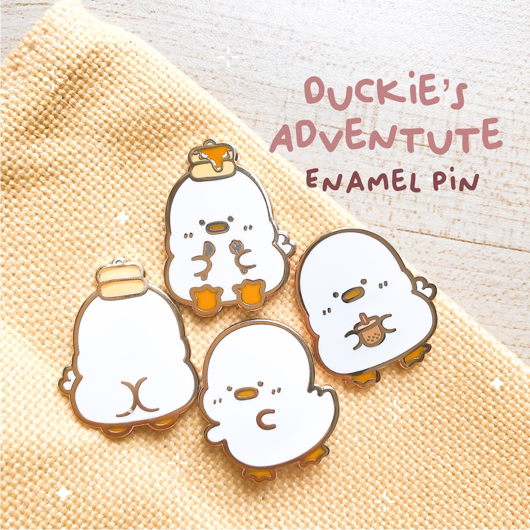 Duckie Adventure Hard Enamel Pin | Cute Kawaii Pin | Original Art ...