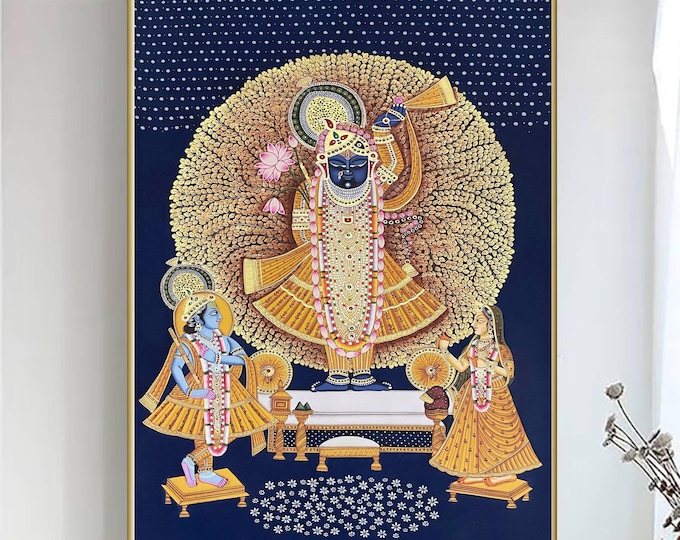 Pichwai Painting , Lord Shrinath Ji Pichwai , Pichvai Painting ...