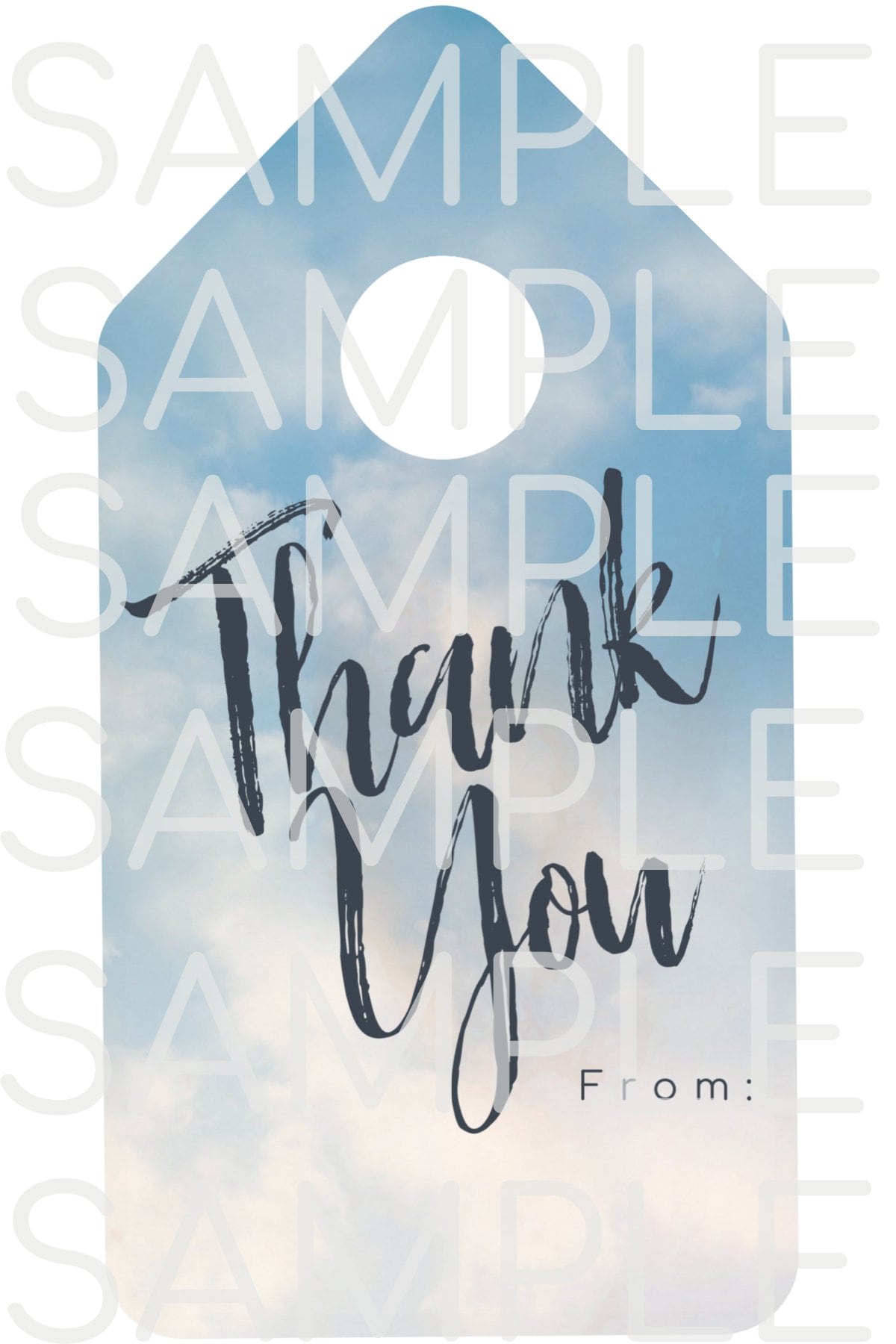 Printable Thank You Gift Tags, 5 Styles Instant Download - Etsy