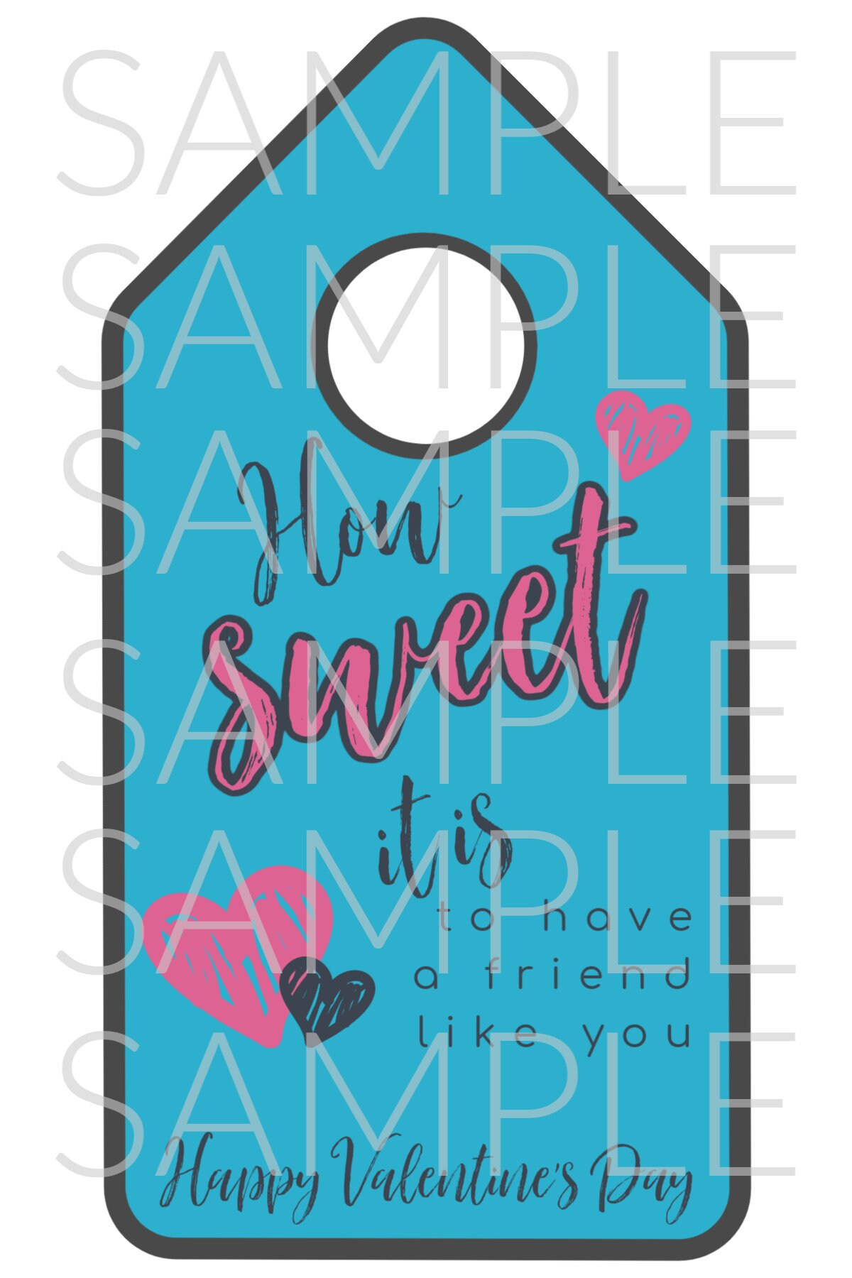 Printable How Sweet It is Valentine's Day Gift Tags, Classroom ...