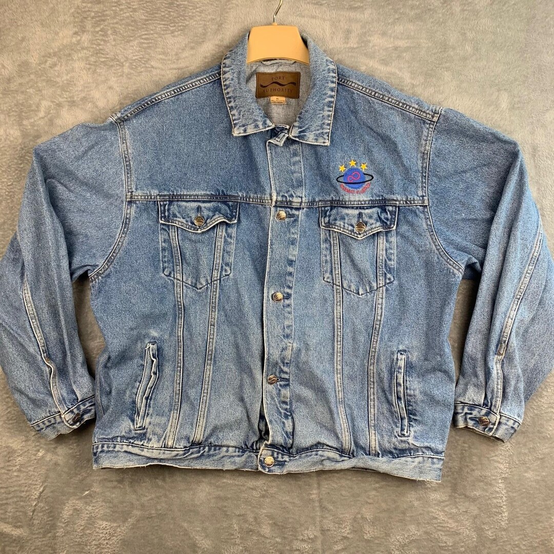 VTG Port Authority Denim Jacket XL 100% Cotton Plan-it Fujitsu ...
