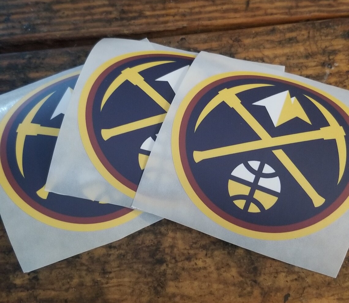 3 Denver Nuggets Pick Axe Stickers - Etsy
