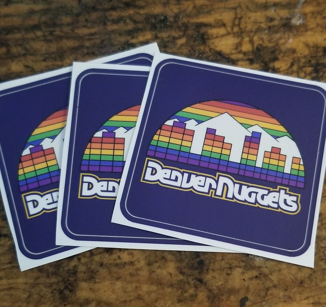 3 Denver Nuggets Retro City Logo Stickers - Etsy