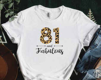 81st Birthday Shirt | Etsy