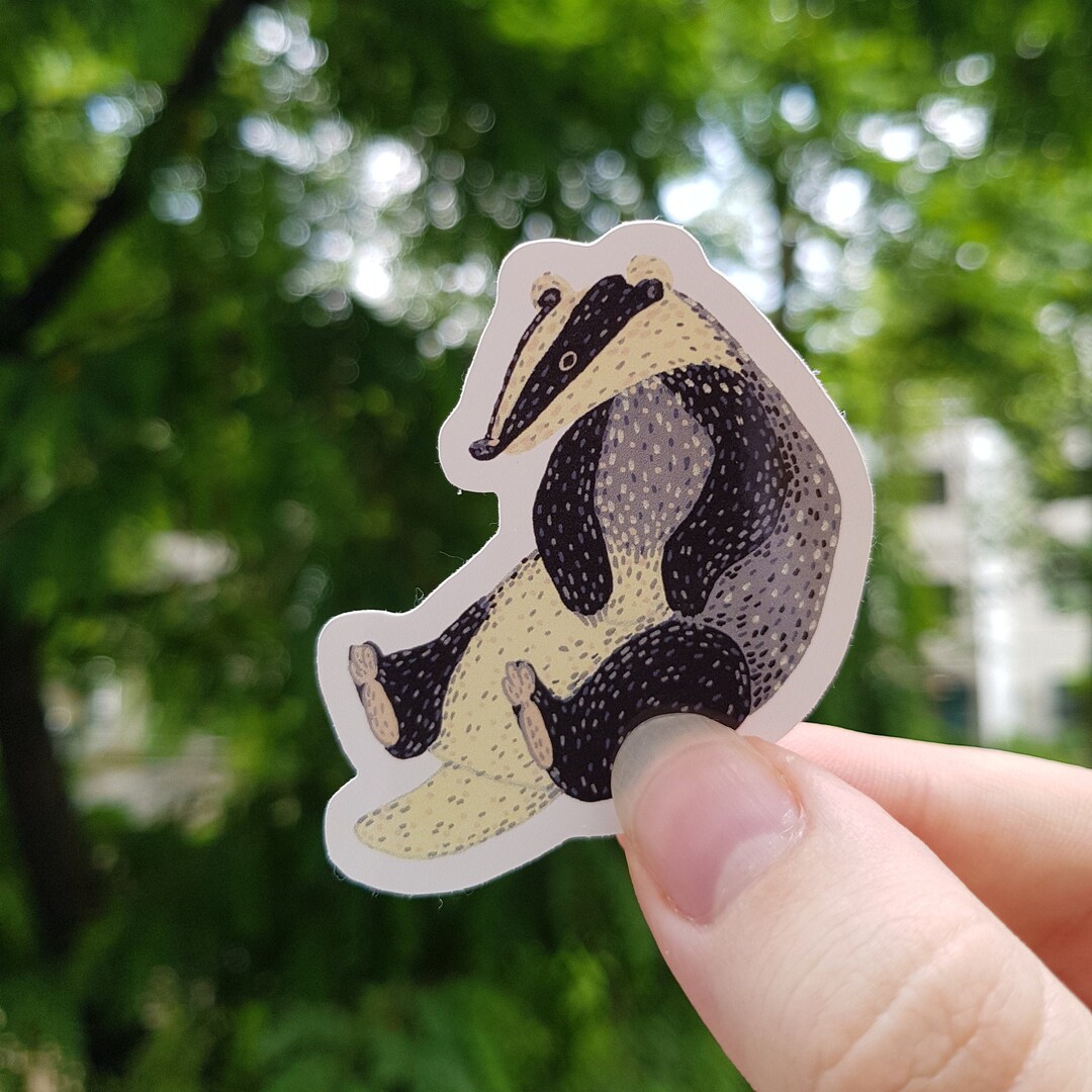 Lazy Badger Vinyl Sticker - Etsy