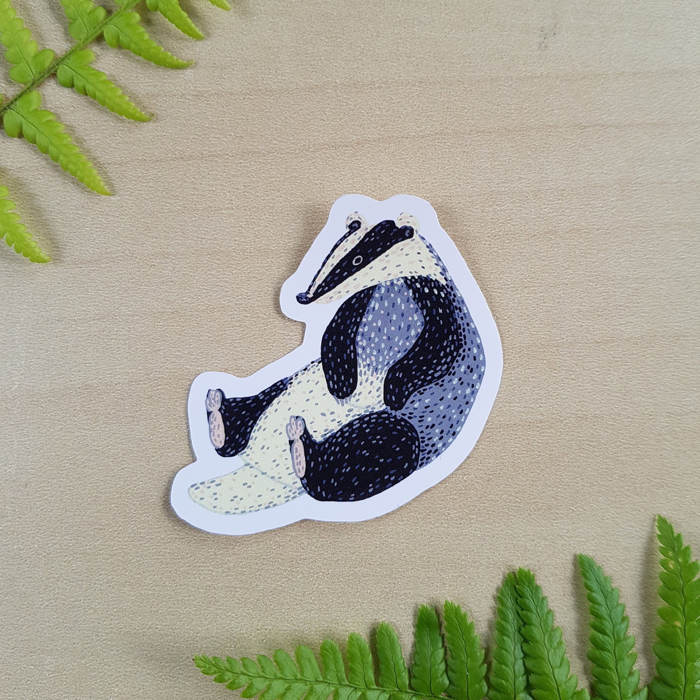 Lazy Badger Vinyl Sticker - Etsy
