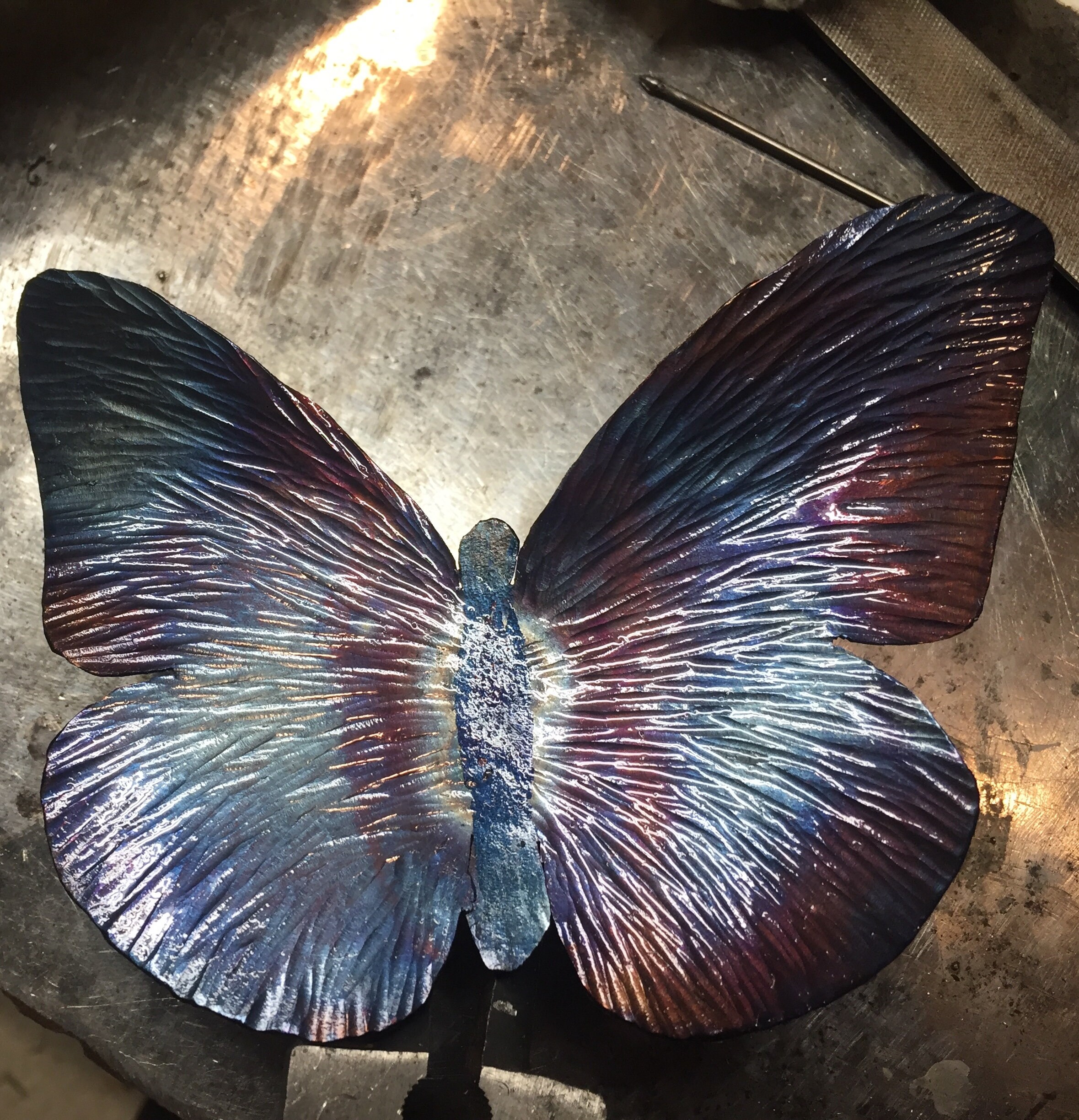 Hand Forged Steel Butterfly Pot-Clipper Torch Finished and | Etsy