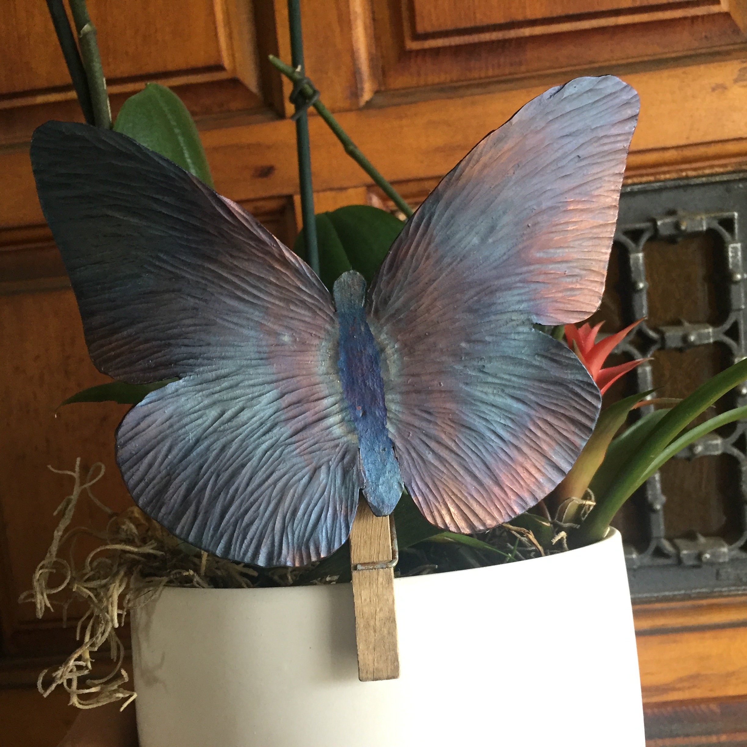 Hand Forged Steel Butterfly Pot-Clipper Torch Finished and | Etsy