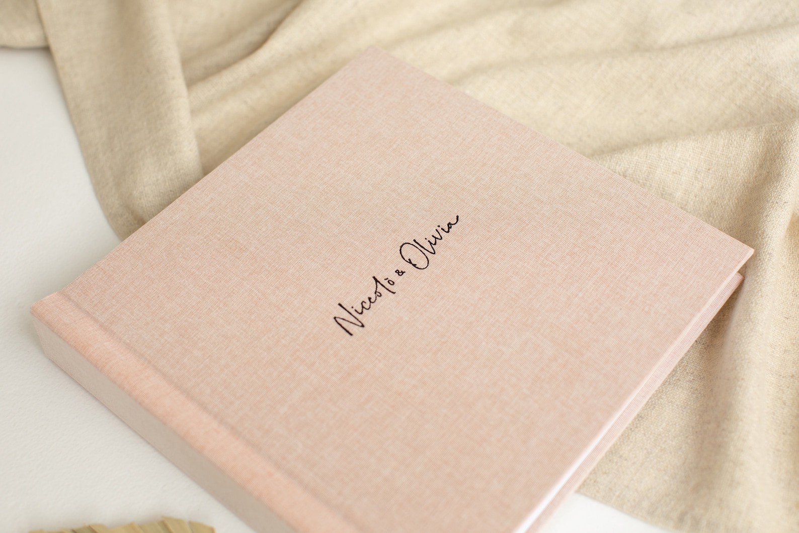 Linen Wedding Guest Book Wedding Guest Book Instax Photo - Etsy