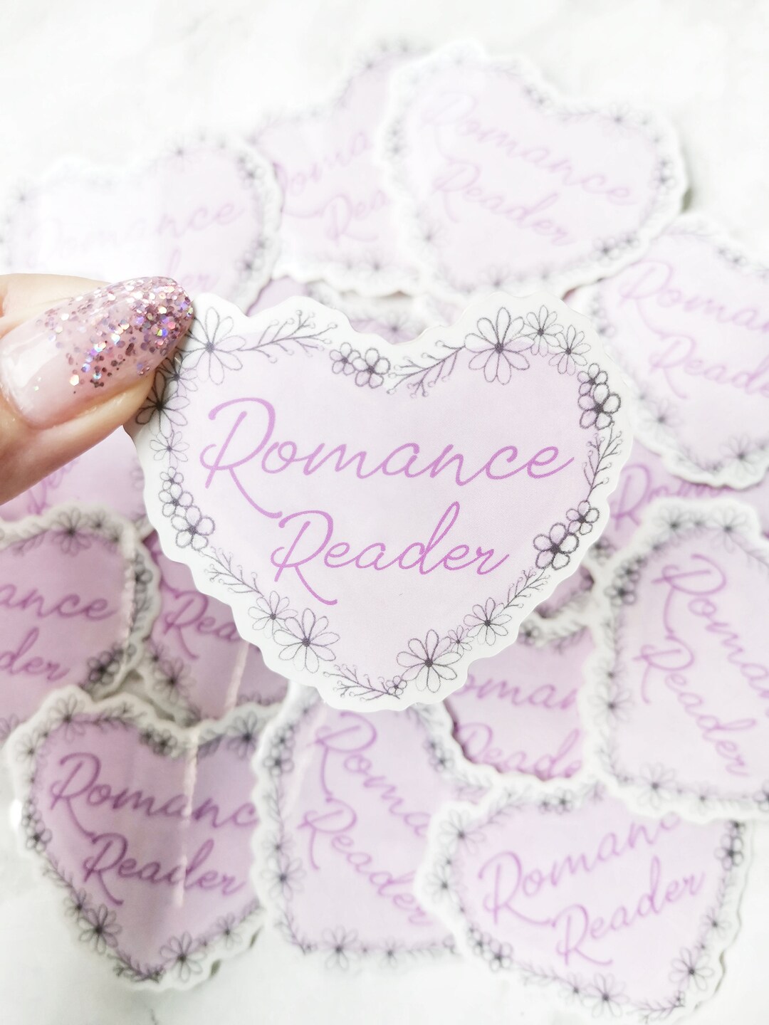 Romance Reader Vinyl Decal Sticker Bookish Girly Bookstagram - Etsy