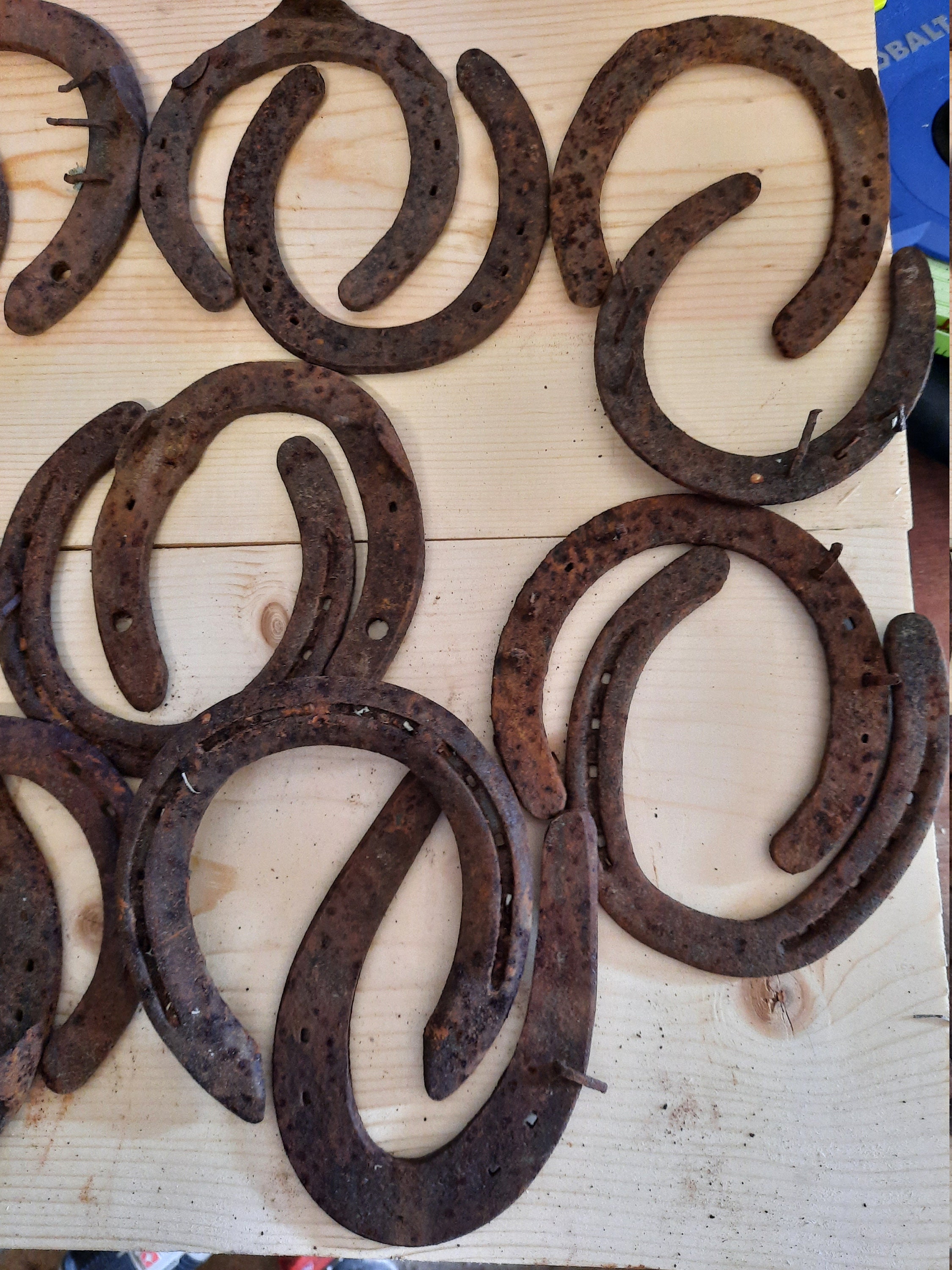 20 Old Used Rusty Horseshoes in Various Sizes - Etsy