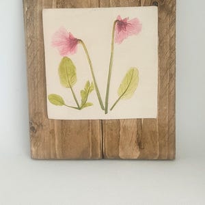 Botanical Picture, Ceramic Tile, Ulive, Decorative Wood Panel, Handmade ...