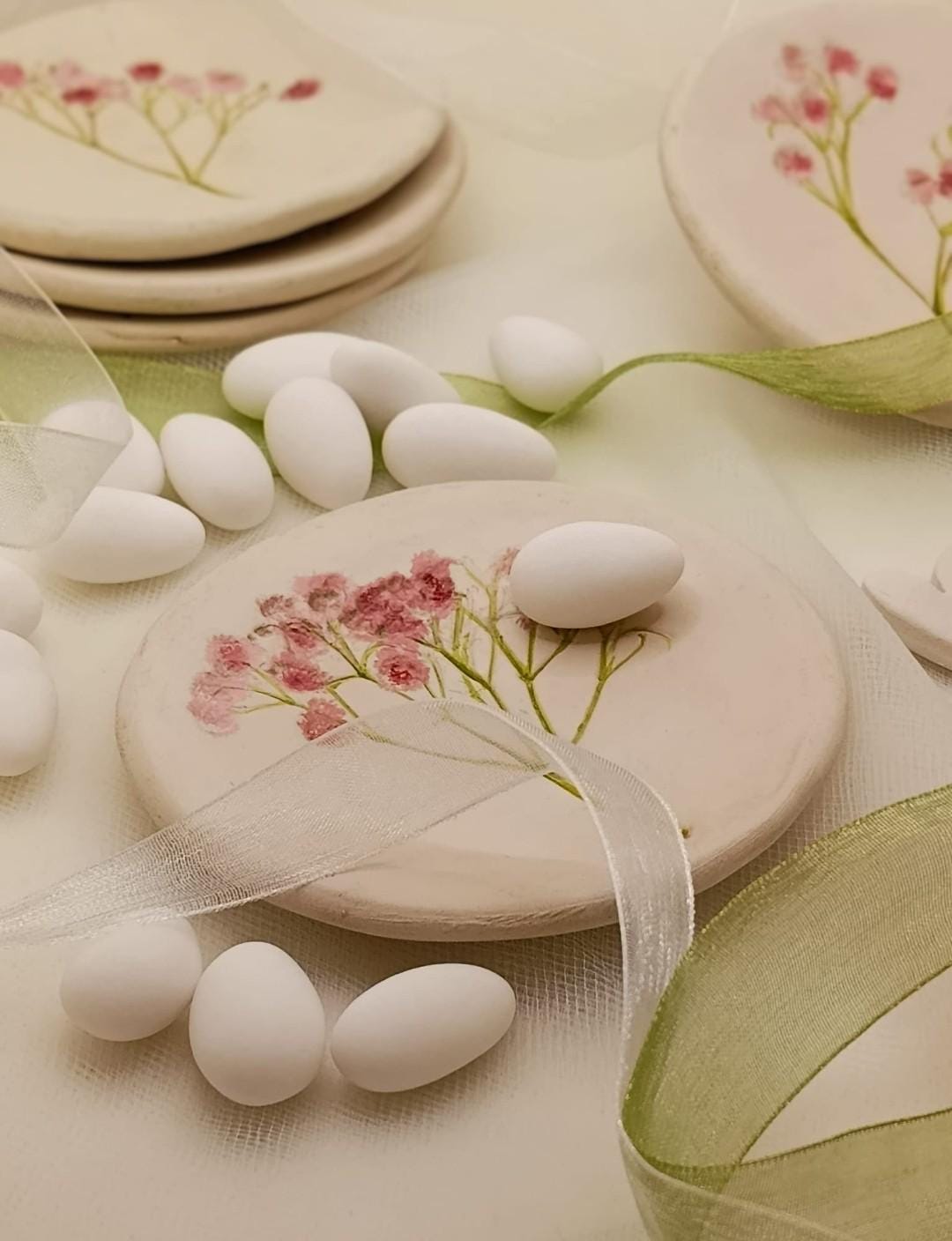 Personalized Favor, Handmade Ceramic Dish, Wedding and Communion Favor ...