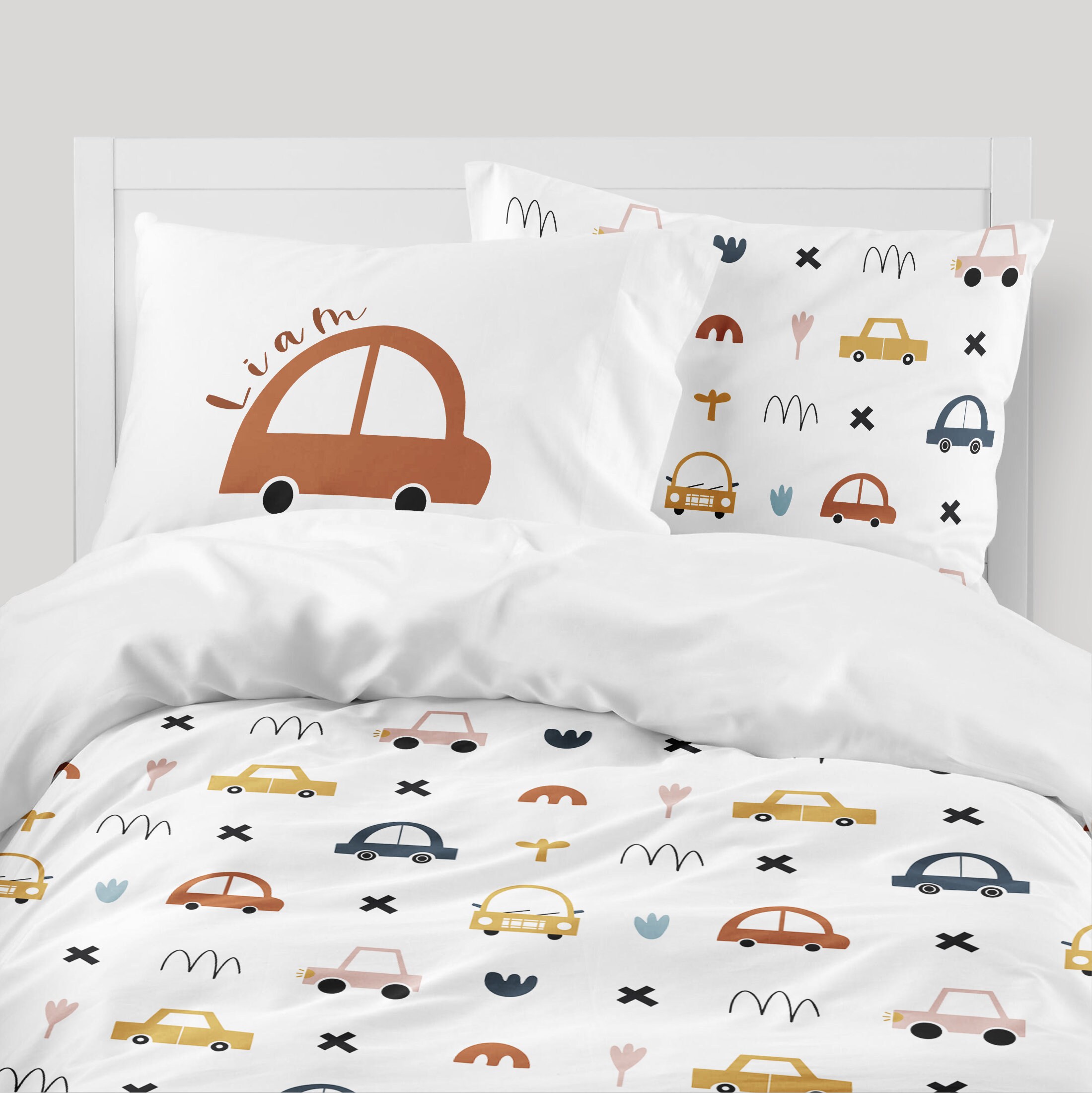 Kids Comforters Cars Design Boys Cars Bedding Double Square - Etsy