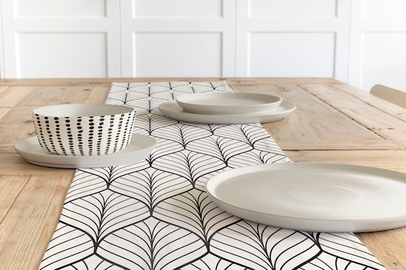 Table Runner Art Deco Inspired Table Runner Cotton Twill | Etsy