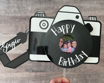 Camera Cake Topper - Etsy