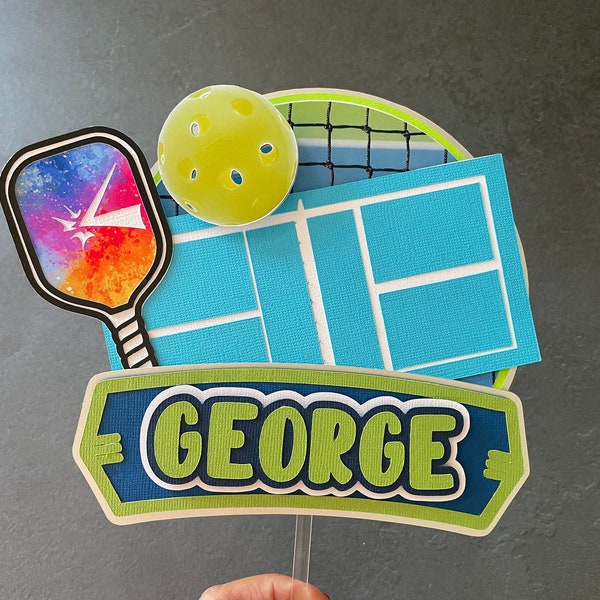 Pickleball Birthday Cake Decoration - Etsy