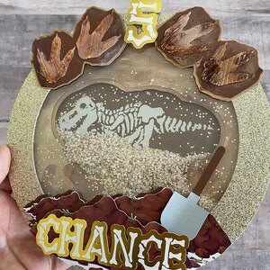 Dinosaur Cake Shaker Topper: T-rex Fossil Birthday Party Decor - Etsy