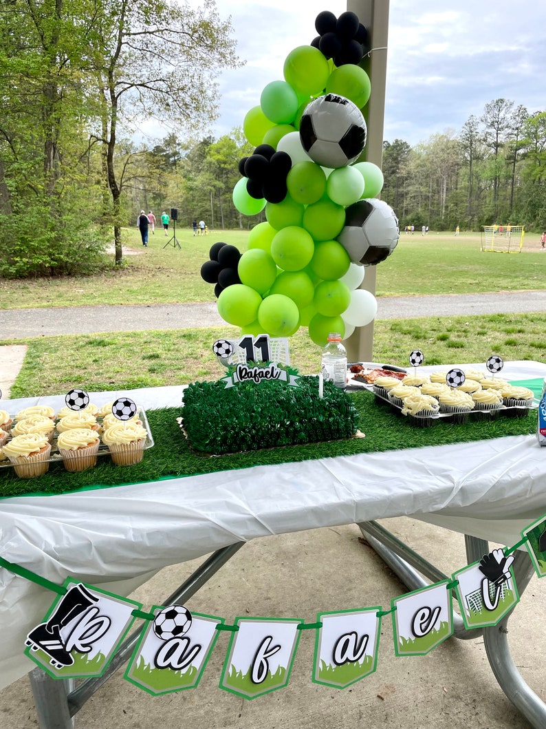 Soccer Birthday Party Football Garland European Football - Etsy