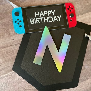 Game Controller Banner, Game Console Garland, Game Remote Birthday ...